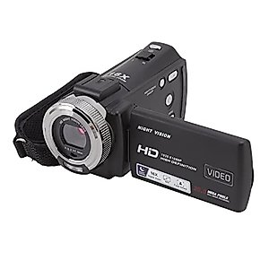 Estink HD Digital Video Camera, 30MP Digital Camera with 3.0 Inch Screen, 16X Digital Zoom,1080P Full HD Video, Wireless Control, Infrared Night Vision Function, Maximum Support 128GB Memory Card(US)
