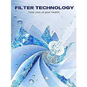 Filtered Shower Head, 5" Large, Extra Long 70" SS Hose,10-mode Detachable Shower Head Filter for Hard Water, High Pressure Handheld Shower Head for Bathroom, Anti-clog&Power Wash to Clean Tile & Pets