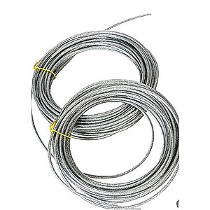 50-250 Ft Clothesline Cable, Vinyl Coated Heavy Duty 2000 Lb. Flexible, Long-Lasting The Best for Washline Pulleys (50 ft)