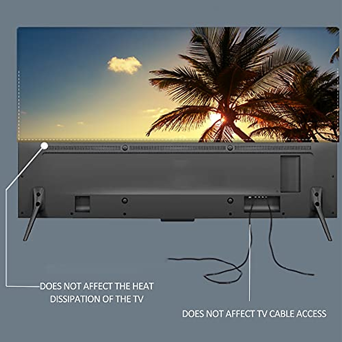 32-80Inch LCD TV Cover, Bright Colorful Dust Proof TV Screen Protector Indoor Bedroom Living Room Decoration Dust Cover/TV Cover / 40inch