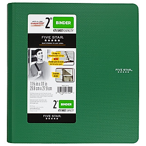 Five Star 2 Inch 3 Ring Binder, Plastic, Color Selected for You, 1 Count (26142)