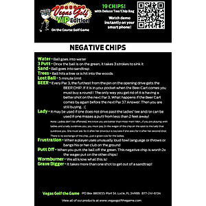 Vegas Golf Game - VIP Edition 19(pcs) with Free Tee Bag