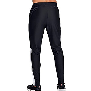 Under Armour Men's UA Twister Pants (Black/White - 001, Large)