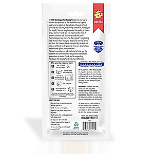 Himalayan Dog Chew Original Yak Cheese Dog Chews, 100% Natural, Long Lasting, Gluten Free, Healthy & Safe Dog Treats, Lactose & Grain Free, Protein Rich, Mixed Sizes, Dogs 55 Lbs & Smaller, 3.3 oz