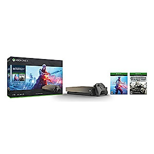 Xbox One X 1TB Gold Rush Special Edition console Battlefield V Bundle