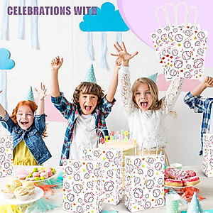 Shindel 16PCS Baseball Paper Bags, Party Favor Gift Bags with Handles Goodie Bags for Sport Party Favor 5.5" x 2.8" x 8"