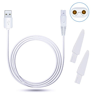 Shaver for Women USB Charging Cable for Finishing Touch Flawless Body Rechargeable Ladies Shaver and Trimmer Replacement Charger