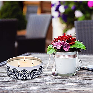 Citronella Candles Outdoor Large, 4 Pack 12 oz Soy Wax Jar Candles, Citronella Candles for Summer Patio Garden Yard Balcony