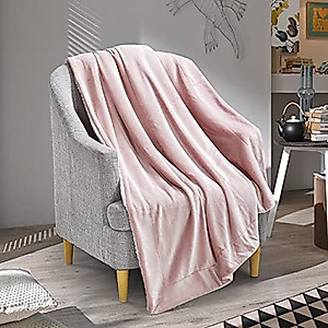 Thesis Sherpa Fleece Throw Blanket for Couch Blush Throw Blanket – Fuzzy Cozy Warm Sherpa Blanket Throw, 50x60 Inches
