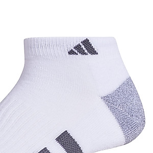 adidas Men's Cushioned Low Cut Socks (3-Pair), White/Grey/Onix Grey, X-Large