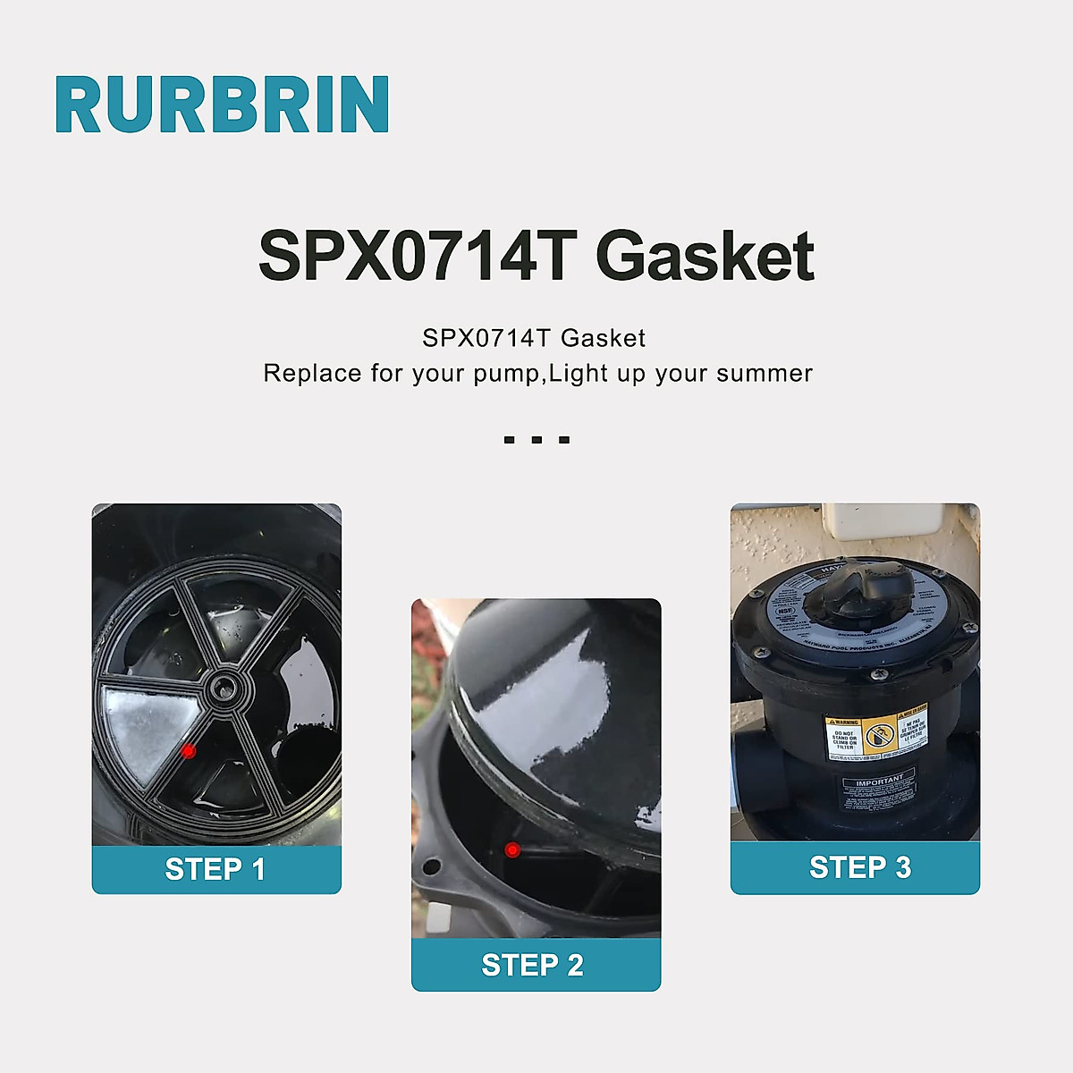 RURBRIN (2 PCS) SPX0714T Spider Gasket Valve O-Ring Compatible with Hayward SP0714T SPX0714CA 1-1/2 Inch Vari-Flo XL Multiport Valve Diverter Valve