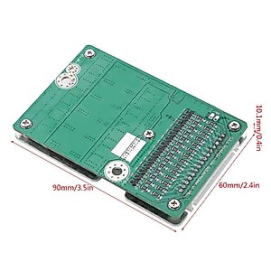 Lithium Battery Charging Board, 14S 48V 100A PCB Balance Charging Over Discharge Temperature 14 Strings Series Protect Module