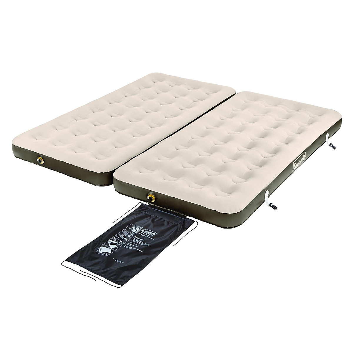 Coleman EasyStay Plus Single-High 4-in-1 Convertible Twin Air Mattress, Ideal for Camping and Home Use