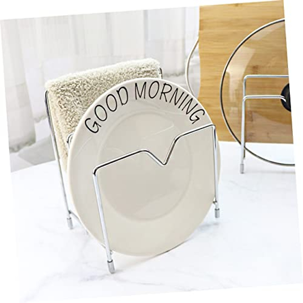 NUOBESTY 2pcs Stainless Steel Over The Sink Dish Rack in-Sink Dish Racks Stainless Dish Rack in Sink Dish Rack Dish Drying Rack Cutting Board Holder Chopping Board Drain Rack Dish Shelf