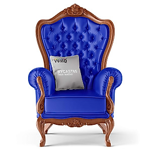 VViViD Blue Weatherproof Faux Leather Finish Marine Vinyl Fabric (10ft x 54")