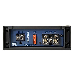 Rockville SK512 PACKAGE 12" 1400w Loaded K5 Car Subwoofer Enclosure+DB11 Amp, Black