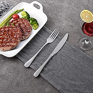 Dinner Forks,Set of 16 Top Food Grade Stainless Steel Silverware Forks,Table Forks,Flatware Forks,8 Inches,Mirror Finish & Dishwasher Safe,Use for Home,Kitchen or Restaurant