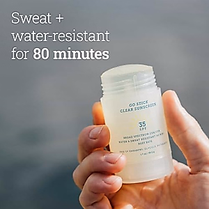 Oars + Alps Go Stick Clear SPF 35 Face Sunscreen, Skin Care Infused with Vitamin E and Antioxidants, Water and Sweat Resistant, TSA Friendly, 1.7 Oz, 1 Pack