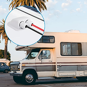 PNGKNYOCN ABS Solar Double Cable Entry Gland IP68 Waterproof,Cable with Maximum Outer Diameter of 8mm is Allowed to Pass Through,for Solar Project on Rv, Campervan, Boat (White)