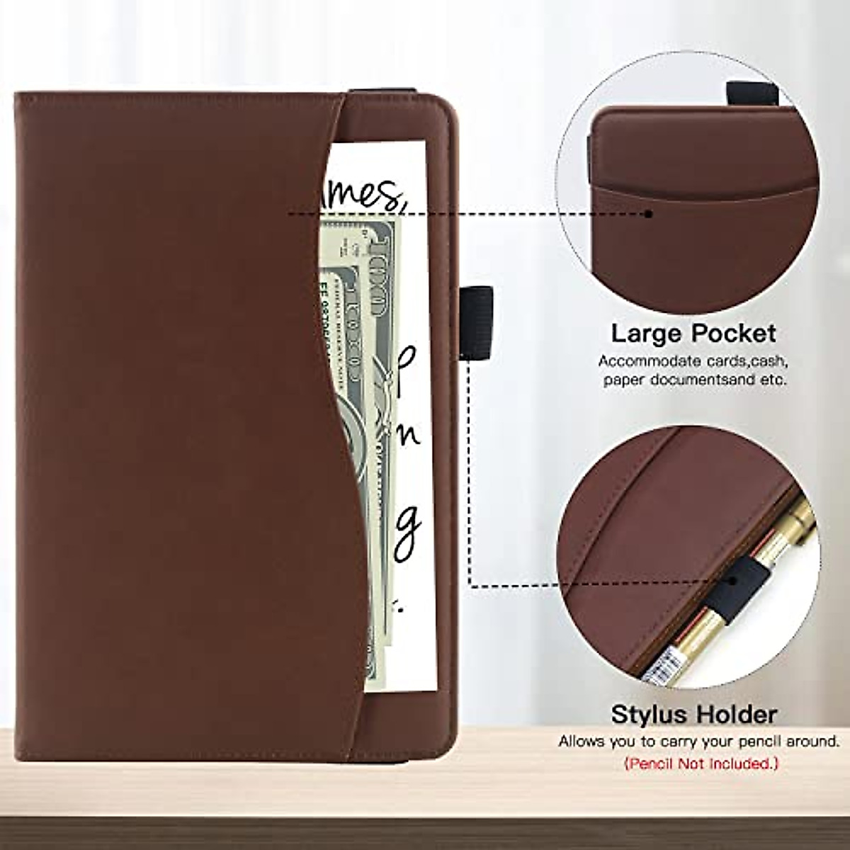 Frankmate 7 inch Tablet Case, Universal Tablet Case for All 6 7 8 Inch Tablets, Leather Protective Cover Stand Folio Case Compatible with iPad Samsung Android Tablets