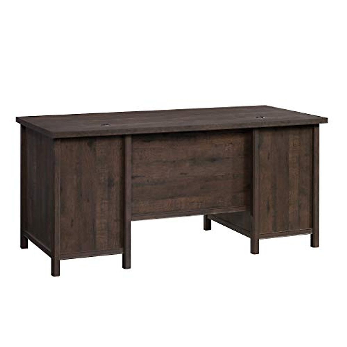 Sauder Costa Executive Desk, W 65.118 X D 29.528 X H 30.00, Coffee Oak finish