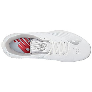 New Balance Women's FuelCell Fuse V3 Metal Softball Shoe, White/White, 8