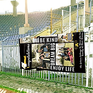 Personalized Graduation Blanket 2023, Customized Graduation Gifts for Her Him, Custom Name Photos Picture Throw Blankets, College, High School Graduation Gift for Daughter Son Niece Friends, 40"x30"