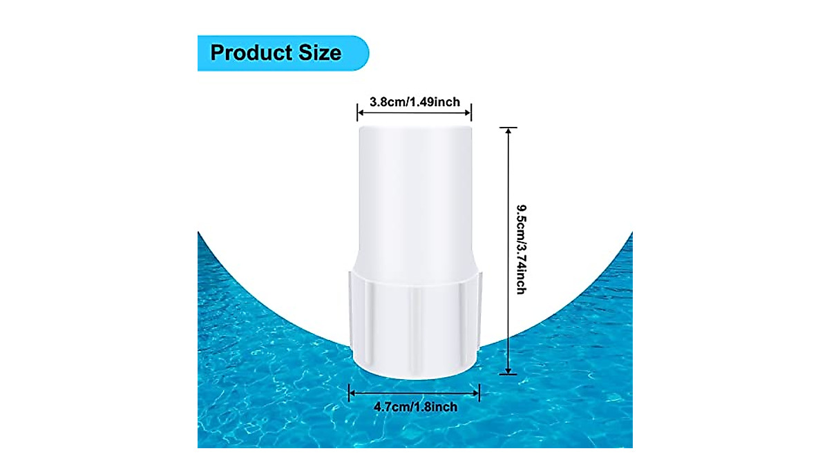 1-1/2 Inch Pool Vacuum Hose Cuff Replacement Swimming Pool Cuff Vacuum ...