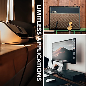 Rebuild Skills UL Approved (6FT 18/3-5PK) Universal Computer Monitor Power Cord, C13 Power Cable for Monitor, PC, Desktop, Printer, Scanner 18 AWG GA NEMA 5-15P to IEC13 (5 Pack)