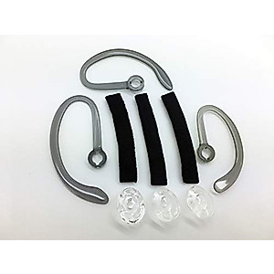Premium Replacement Earbuds Ear Tips + Ear Hook Loops + Foam Spare + Earpads Fit Kit for Plantronics CS540 Savi W440 W740 W745 WH500 EarLoops EarHook Ear Bud Sleeve Part (Mixed S/M/L)