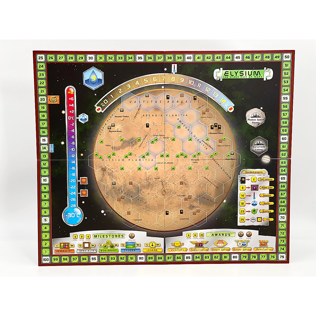 Terraforming Mars: Hellas Elysium - The Other Side of Mars Expansion by Stronghold Games, Strategy Board Game