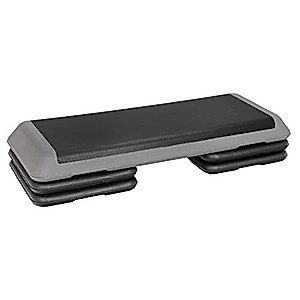 ZENY 43'' Exercise Aerobic Step Platform Adjustable Fitness Stepper with 4 Detachable Risers Fitness Workout Stepper for Home Gym Cardio Strength & Training