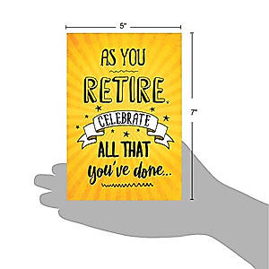 NobleWorks - Funny Retirement Card with Envelope, Colorful Retiree Congrats Greeting - As You Retire C6875RTG
