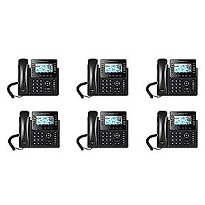 Grandstream GXP2170 (BUNDLE of 6) 12 Line IP Phone, Color Display-VoIP