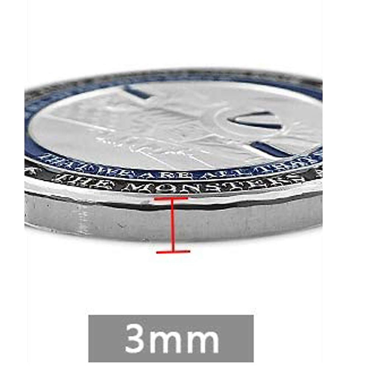 Thin Blue Line Law Enforcement Challenge Coin Spartan Warriors Police Officers Military Coin