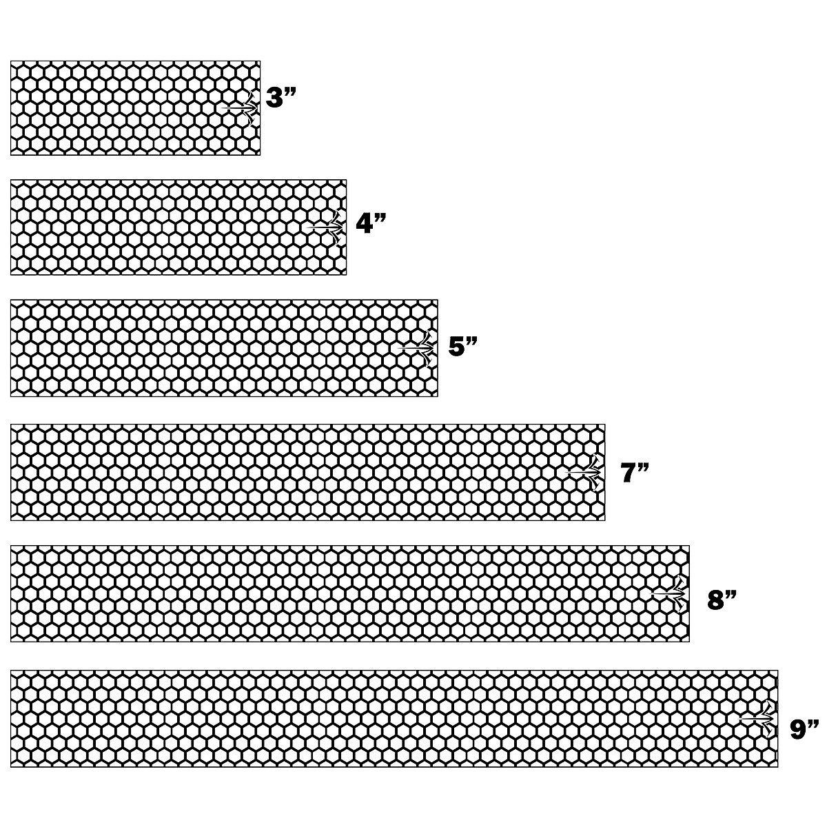 White Water Archery Non-Laminated White Honeycomb Arrow Wraps 15 pk Choose Length Width (7.75)