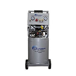 California Air Tools 10020ACAD Ultra Quiet & Oil-Free 2.0 Hp, 10.0 Gal. Aluminum Tank Air Compressor w/Auto Drain