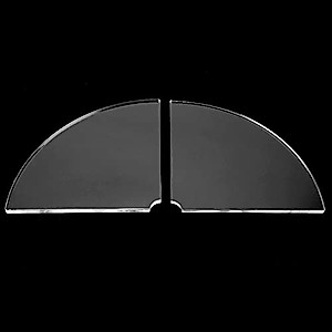 Haofy Corner Mounting Shelf, White Corner Curved Shelf 2 Pcs Acrylic Radial Corner Shelf Wall Shelf Wall-Mounted Floating Shelves Ultra Light Home Decor for Bedroom, Living Room(Transparency)