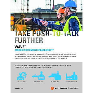 2 TLK100 Wave Using 4G LTE/WiFi Two Way Radio with Nationwide Coverage - Monthly Service Fee Required by Motorola Solutions