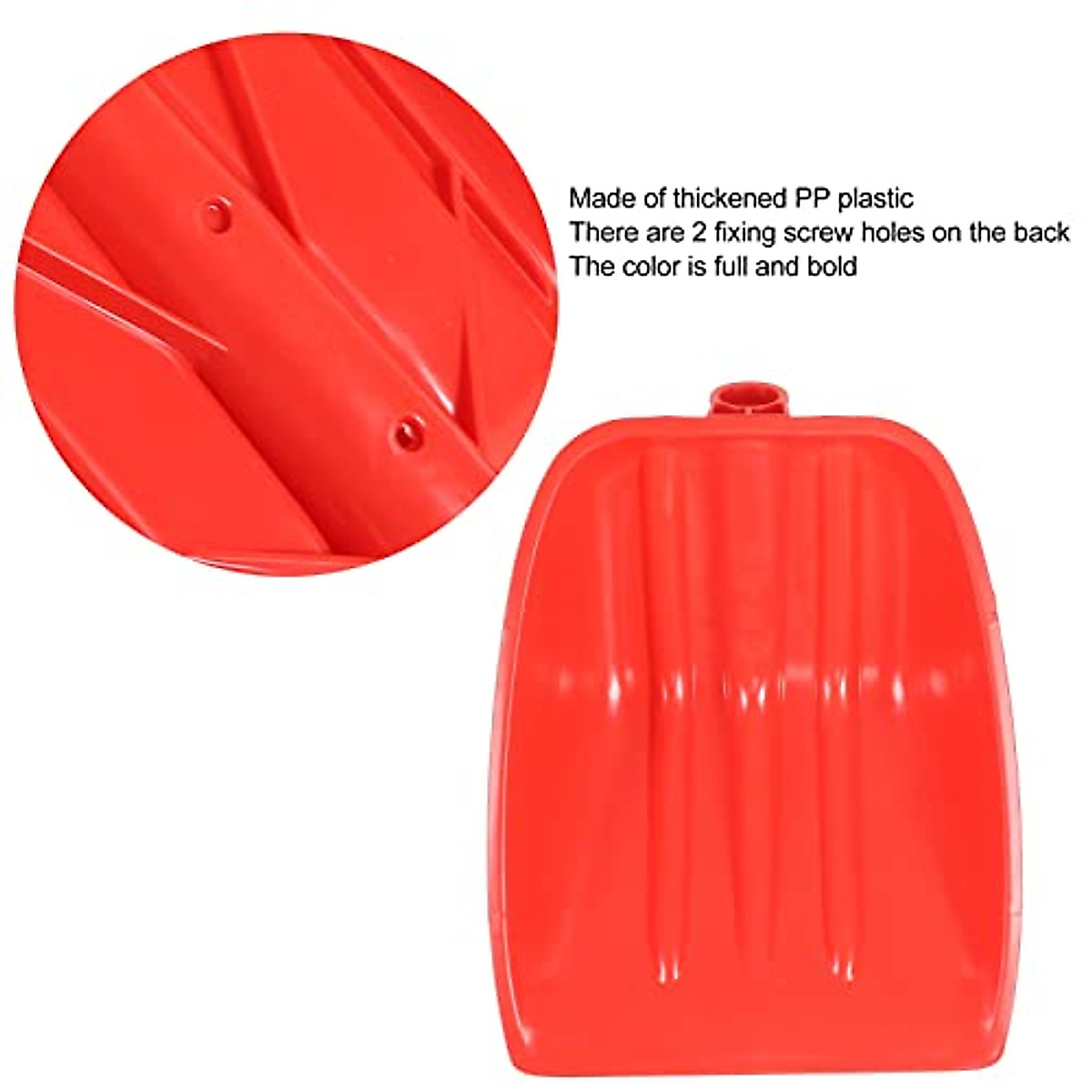 Snow Shovel, PP Plastic Garden Shovel Tough for Street Sweeper for Fallen Leaves for Rubbish(39 X 30cm / 15.4 X 11.8in)