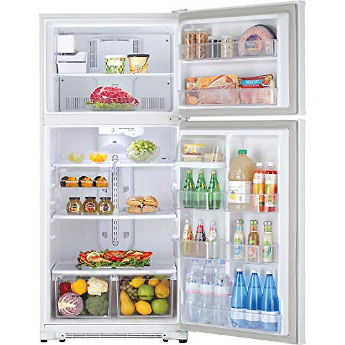 Winia WTE18HSWMD 18 Cu. Ft. Top Mount Refrigerator With Factory Installed Ice Maker - White