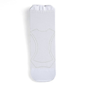 3 Pairs Anti-slip Men Sports Socks, Breathable Running Socks, Anti-slip, 41-46 (White)