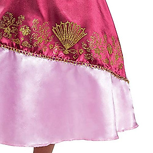 Disguise Disney Princess Mulan Costume Dress for Girls, Children's Character Dress Up Outfit, Classic Kids Size Small (4-6x) Pink (14039L)
