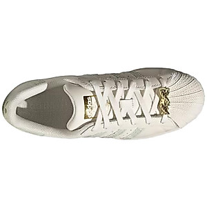 Adidas Woman's Superstar W, Cloud White/Linen Green, 9 M