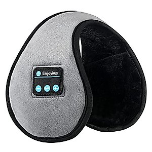 ERNSITNG Wireless Earmuffs, Headphones Warmer Ear Muffs,Wireless Headphones Earmuffs Built-in HD Speakers And Microphone Foldable Suitable For Men, Women Outdoor Sports And Travel