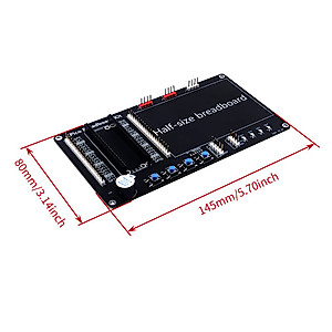 GeeekPi Basic Starter Kit for Raspberry Pi Pico/Pico W, BreadBoard Kit with Half-Size Breadboard and Jumper Wire Pack for Raspberry Pi Pico/Pico W (Raspberry Pi Pico/Pico W Not Included)
