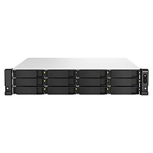 QNAP TS-h1887XU-RP-E2334-16G-US 18 Bay 2U Rackmount Hybrid NAS with Intel® Xeon® Processor, Dual 10GbE, ZFS Storage for Virtualization and Data-Intensive Enterprise Applications