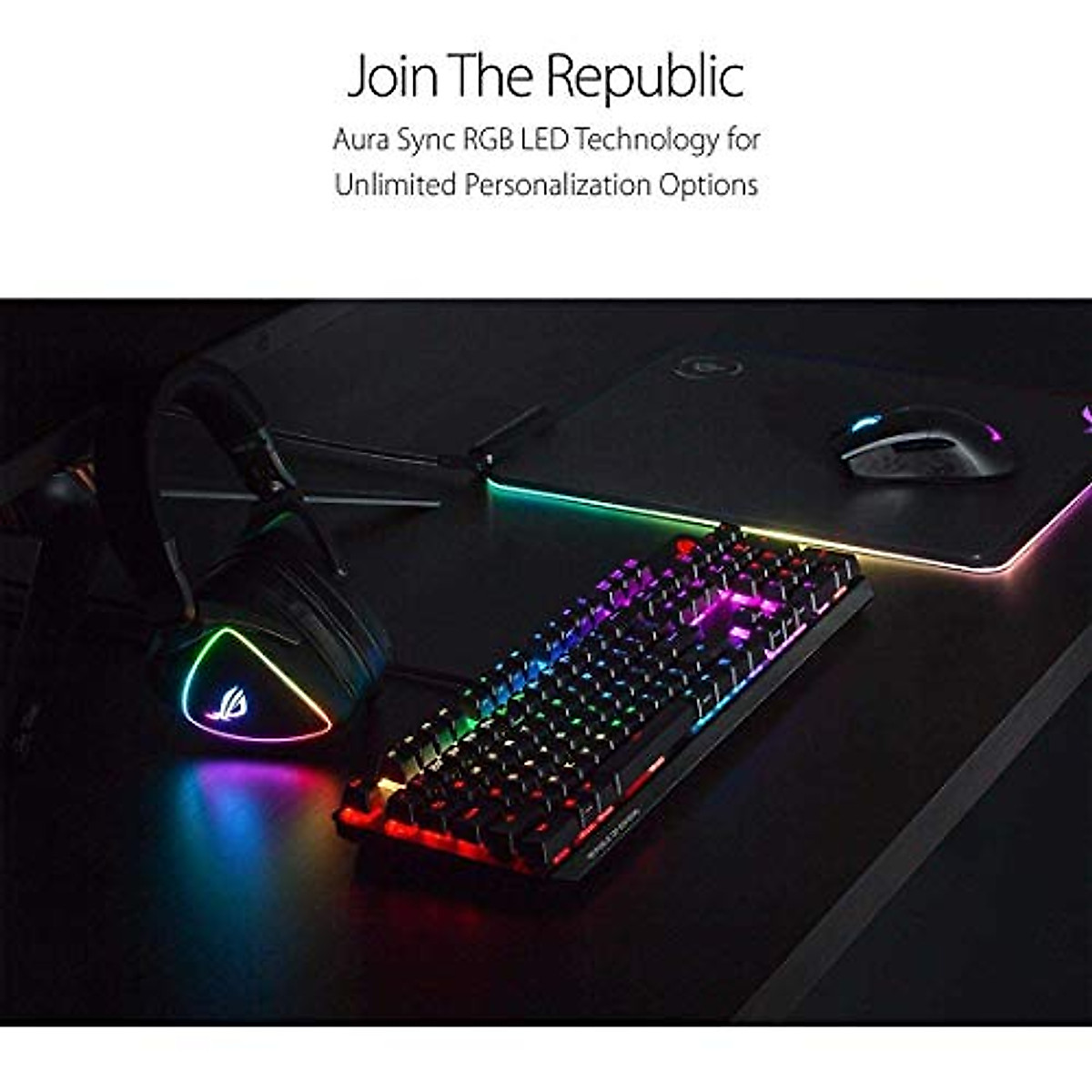 ASUS RGB Mechanical Gaming Keyboard - ROG Strix Scope Deluxe | Cherry MX Silent Red Switches | 2X Wider Ctrl Key for FPS Precision | Gaming Keyboard for PC