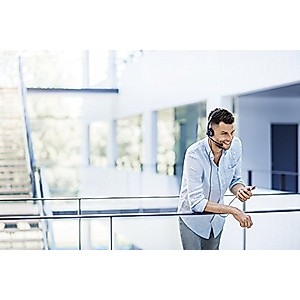 Sennheiser SC 45 USB MS (507083) - Single-Sided Business Headset | For Skype for Business, Mobile Phone, Tablet, Softphone, and PC | HD Sound & Noise-Cancelling Microphone (Black)