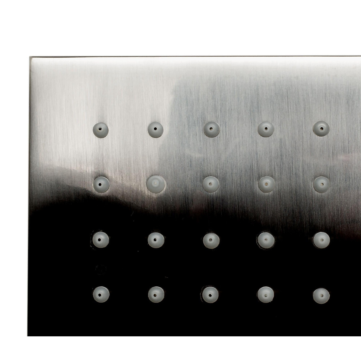 ALFI brand LED12S-PC Polished Chrome 12" Square Multi Color LED Rain Shower Head, 11.75" L x 11.75" W x 0.38" H